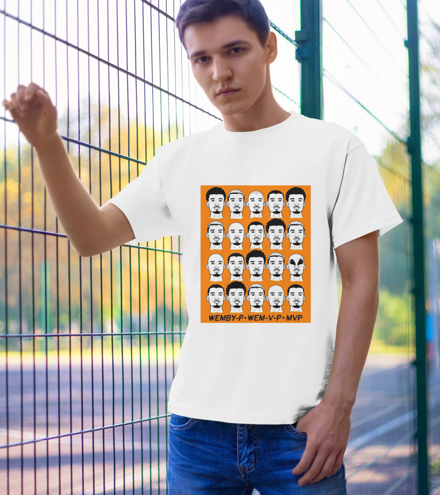 WEMBY P WEM V P MVP Victor Wembanyama Faces Collection T-Shirt