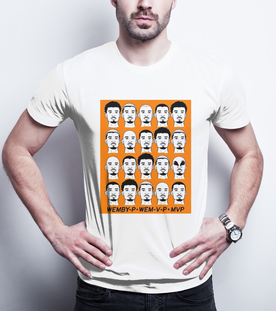 WEMBY P WEM V P MVP Victor Wembanyama Faces Collection T-Shirt