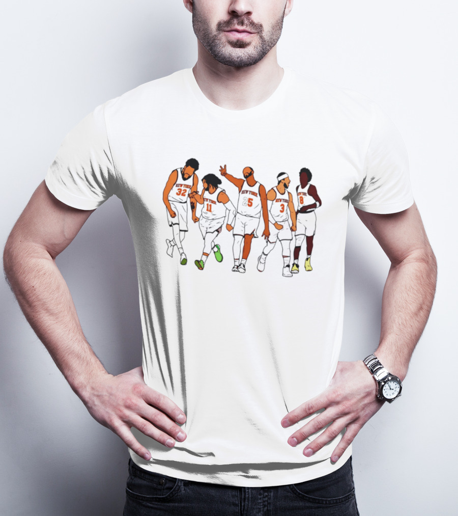 New York Knicks Game 2 Jon Stewart Cavaliers Basketball Team Celebration T-Shirt