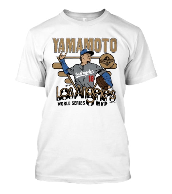 Yamamoto Los Angeles World Series MVP Dodgers Baseball Player T-Shirt