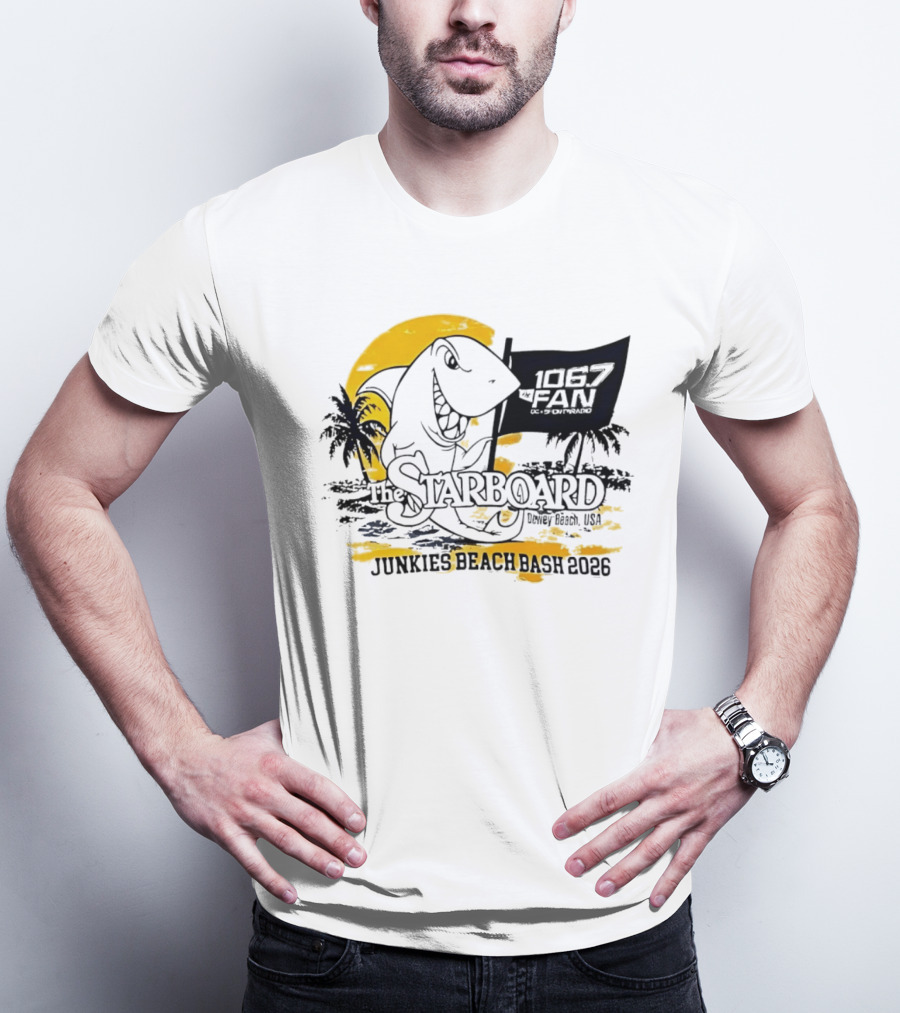 The Starboard 106.7 Junkies Beach Bash Dewey Beach USA 2026 T-Shirt