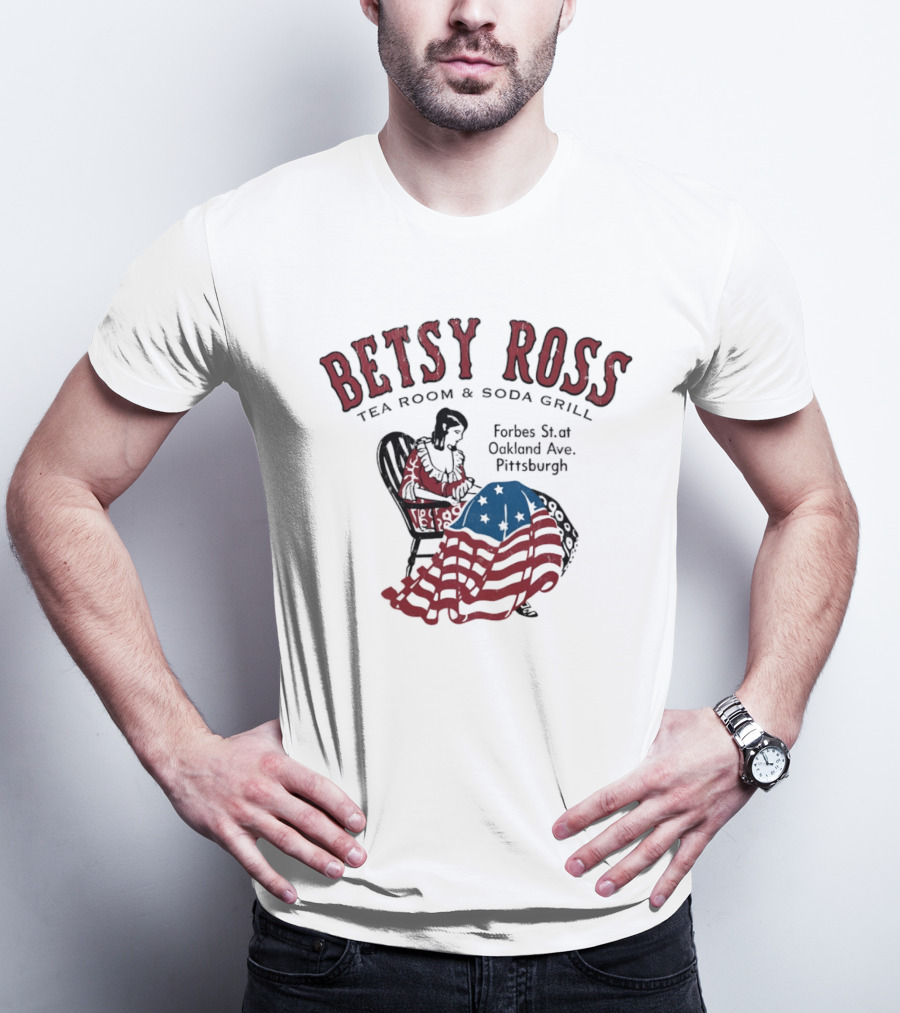 Betsy Ross Tea Room Soda Grill Forbes St Oakland Ave Pittsburgh T-Shirt