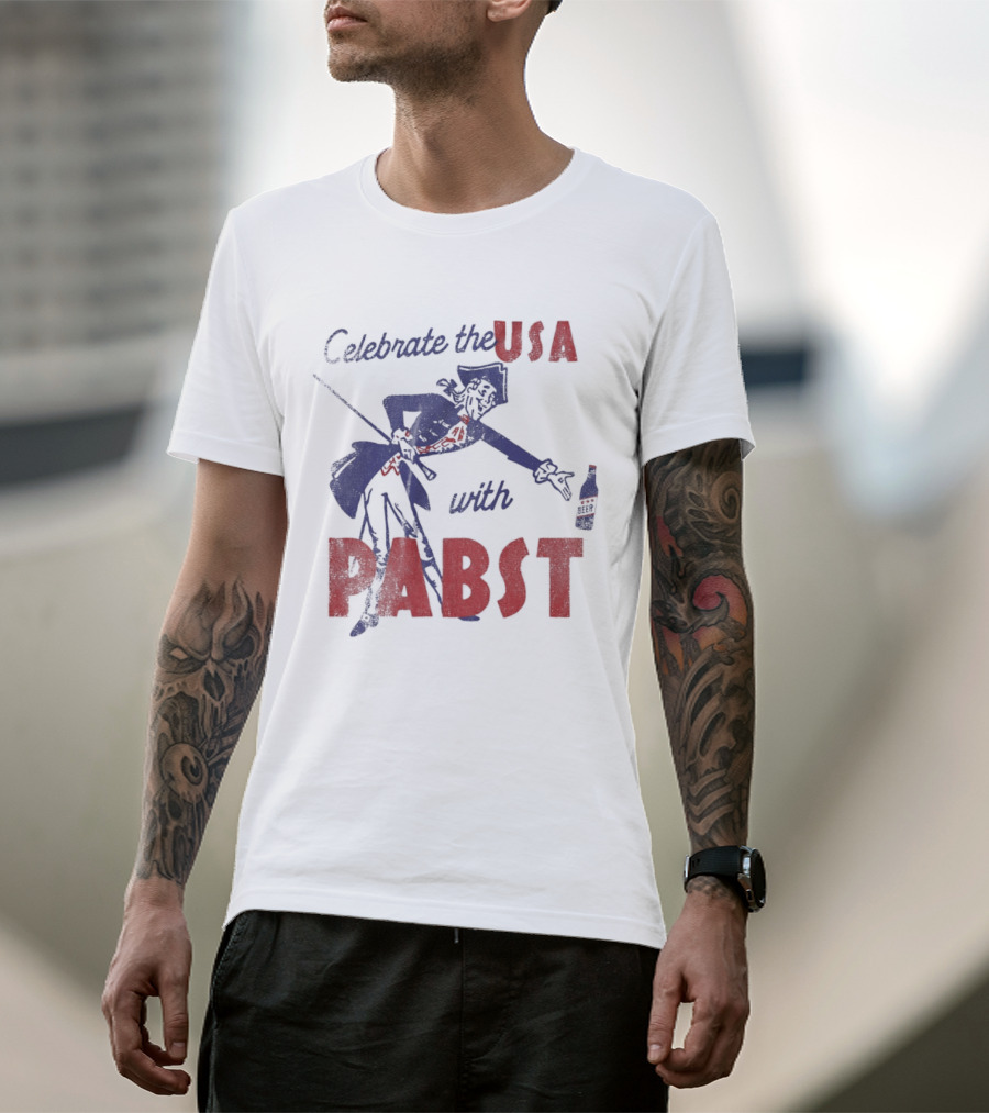 Celebrate The USA With Pabst Patriotic Beer T-Shirt
