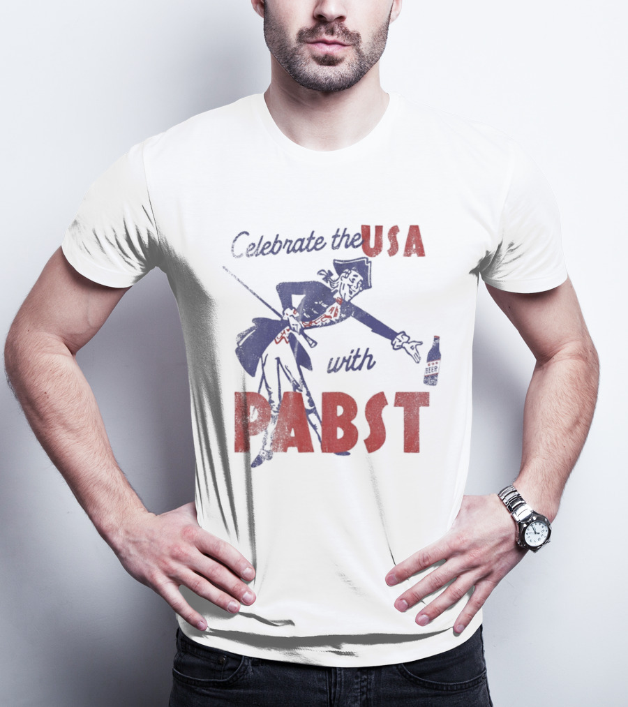 Celebrate The USA With Pabst Patriotic Beer T-Shirt