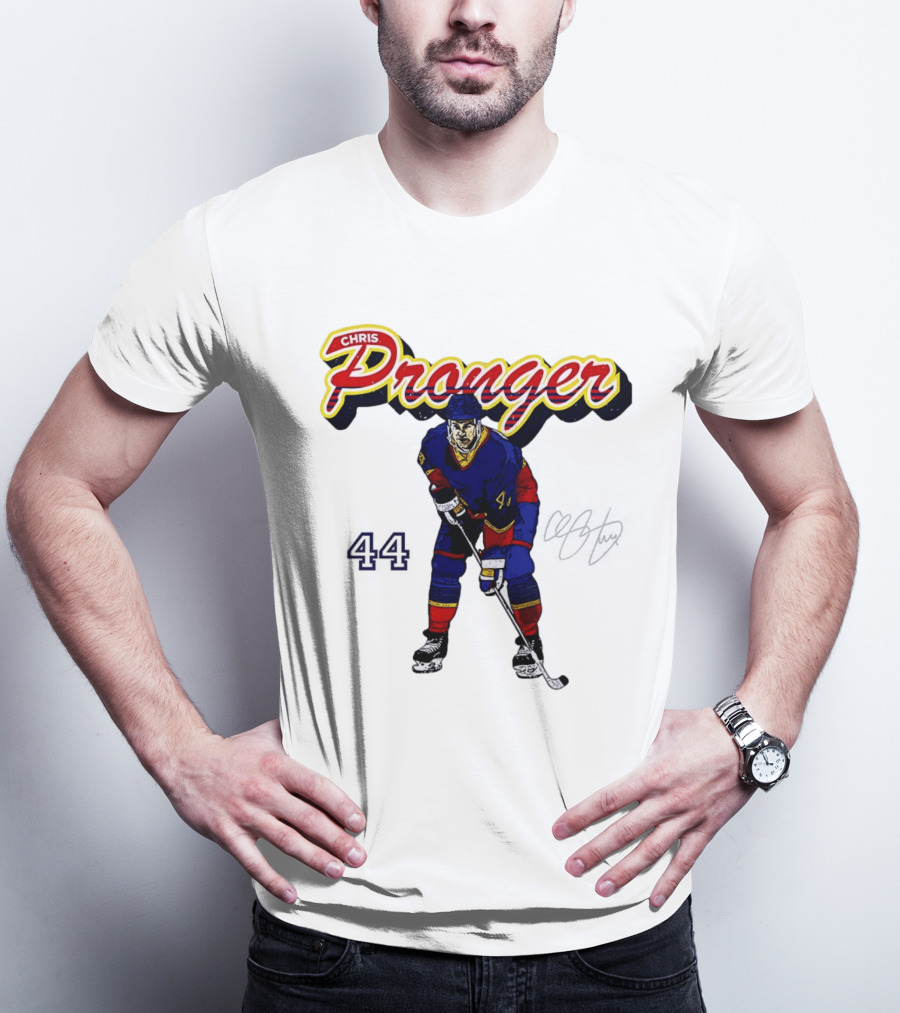 Chris Pronger 44 Edmonton Oilers Hockey Player T-Shirt