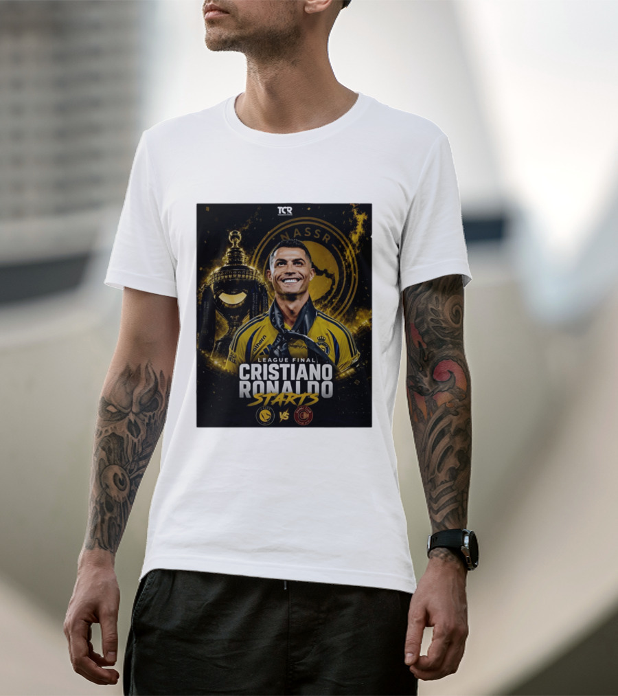 League Final Cristiano Ronaldo Starts Al Nassr Vs Damac Club T-Shirt