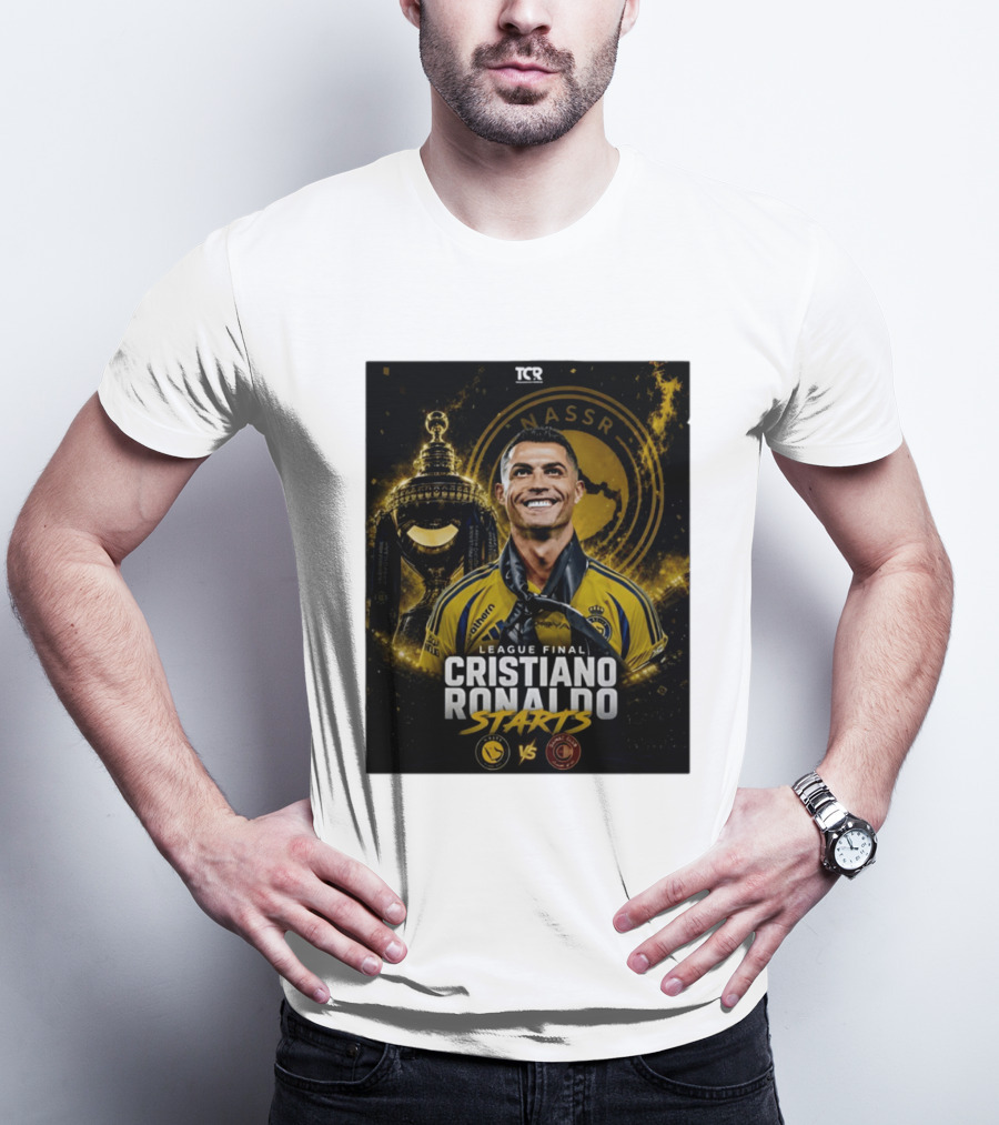 League Final Cristiano Ronaldo Starts Al Nassr Vs Damac Club T-Shirt