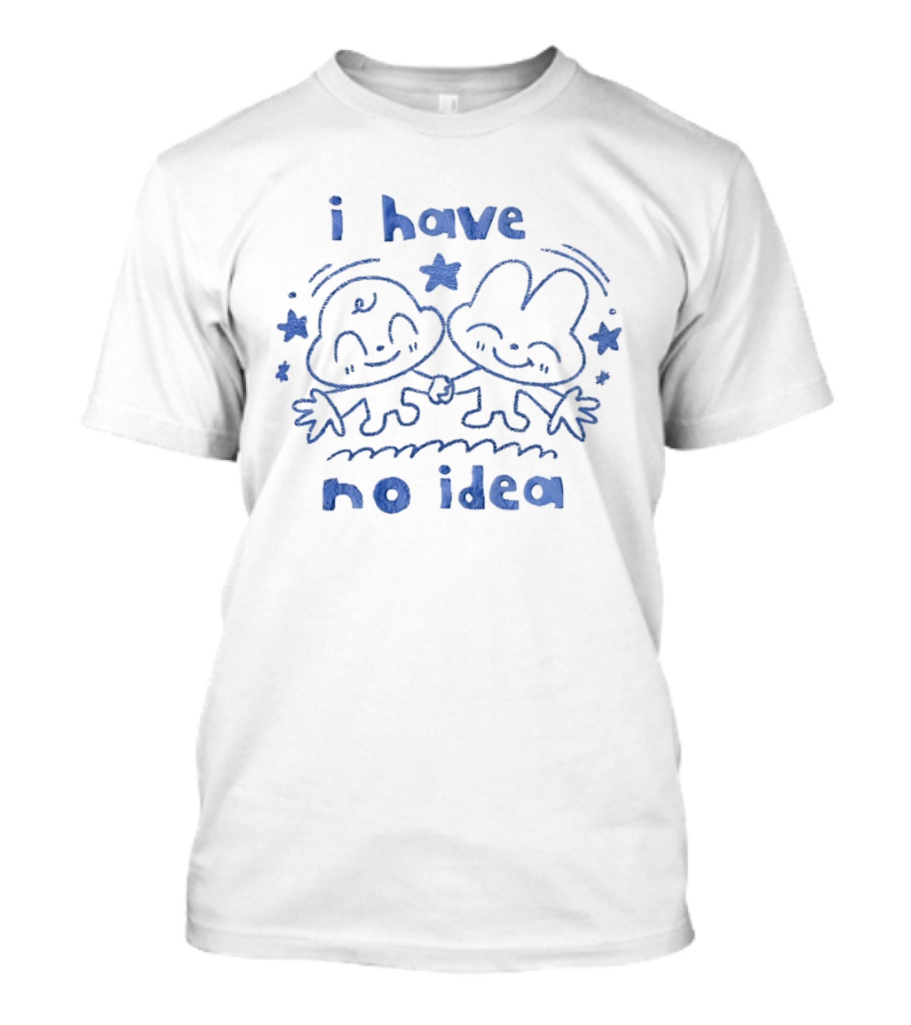 I Have No Idea Cute Cartoon Characters And Stars T-Shirt