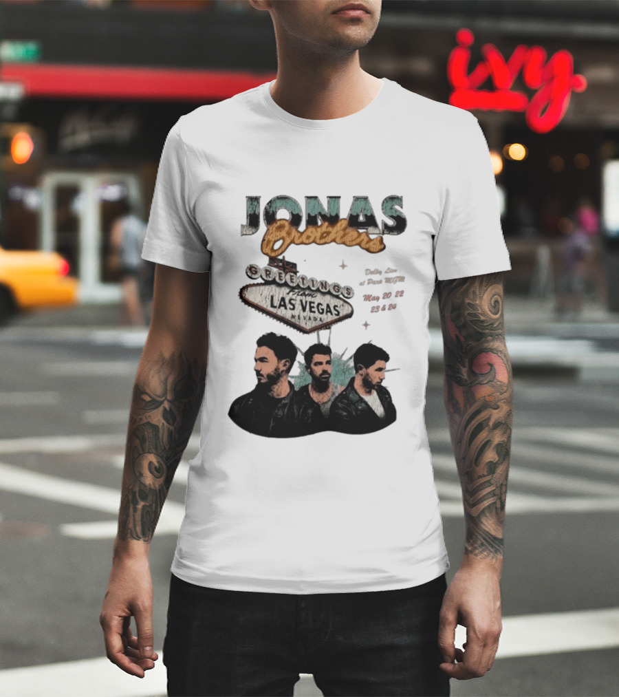 Jonas Brothers Greetings From Las Vegas Nevada May 17 18 2026 Event T-Shirt