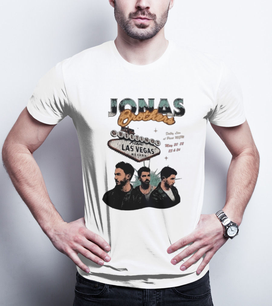 Jonas Brothers Greetings From Las Vegas Nevada May 17 18 2026 Event T-Shirt