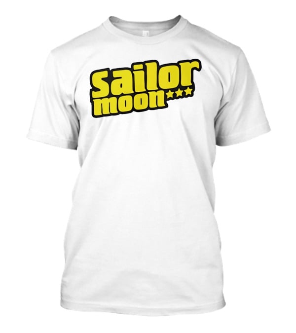 Sailor Moon Yellow Text With Stars T-Shirt