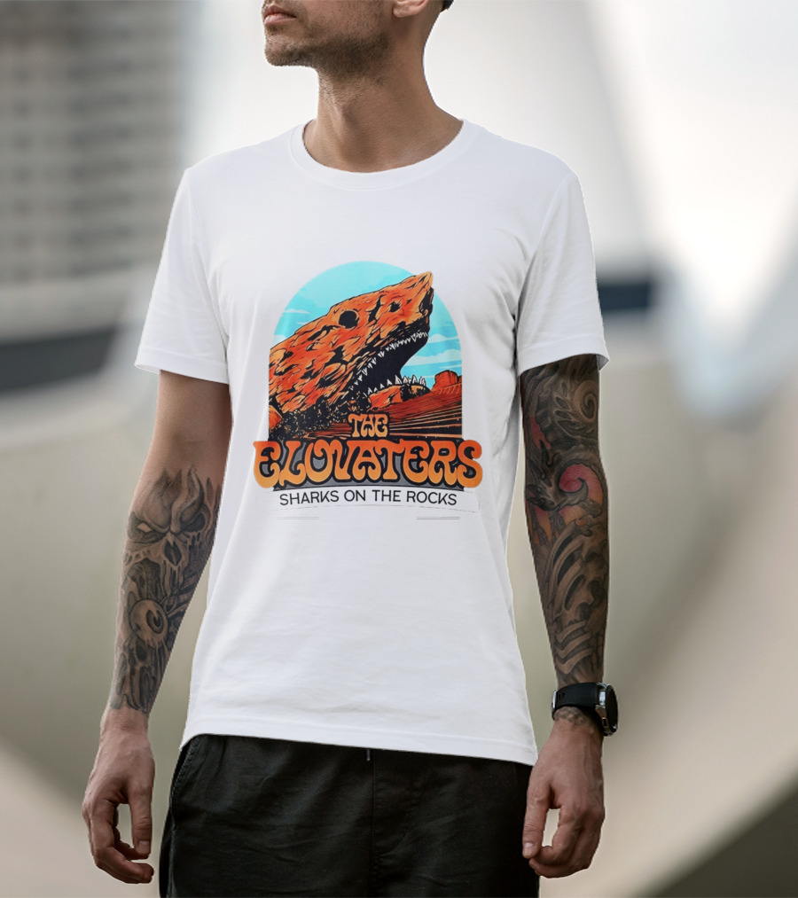 The Elovaters Sharks On The Rocks Red Rocks Amphitheatre Morrison Co May 2026 T-Shirt