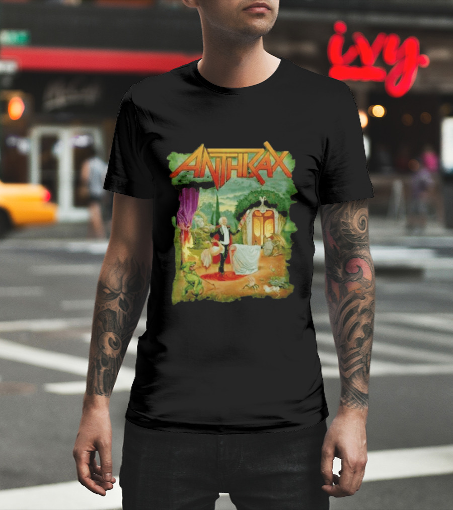 Anthrax Cursum Perficio Theatrical Scene With Creatures T-Shirt