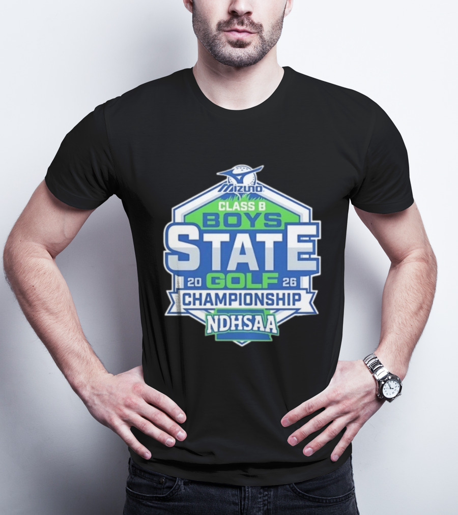 NDHSAA Mizuno Class B Boys State Golf Championship 2026 T-Shirt