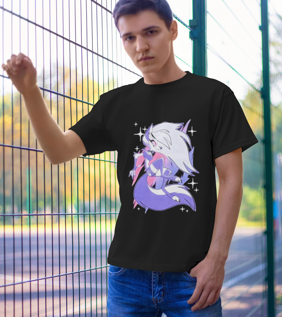 Helluva Boss Loona Bisexual Pride Character Sparkling Aesthetic T-Shirt