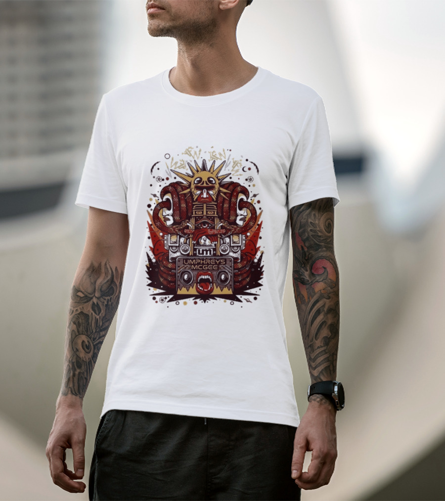 Umphrey's Mcgee Summer Tour 2026 Skeleton And Sunburst T-Shirt