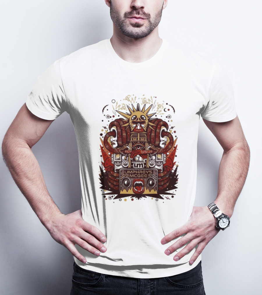 Umphrey's Mcgee Summer Tour 2026 Skeleton And Sunburst T-Shirt