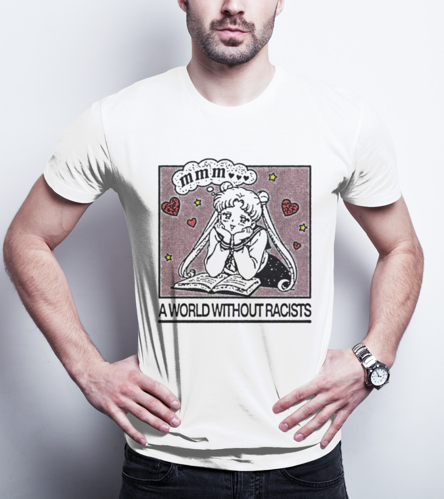 Usagi Tsukino Sailor Moon A World Without Racists Anime T-Shirt
