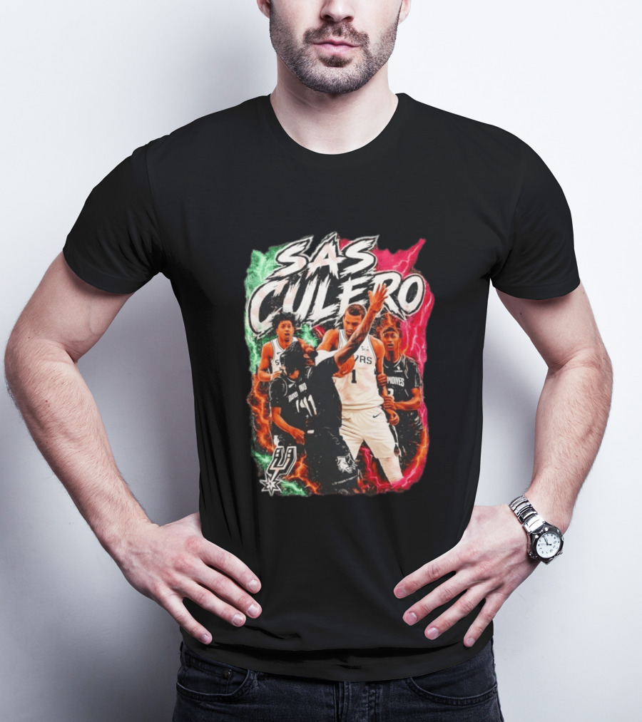San Antonio Spurs SAS Culero Victor Wembanyama Basketball Players T-Shirt
