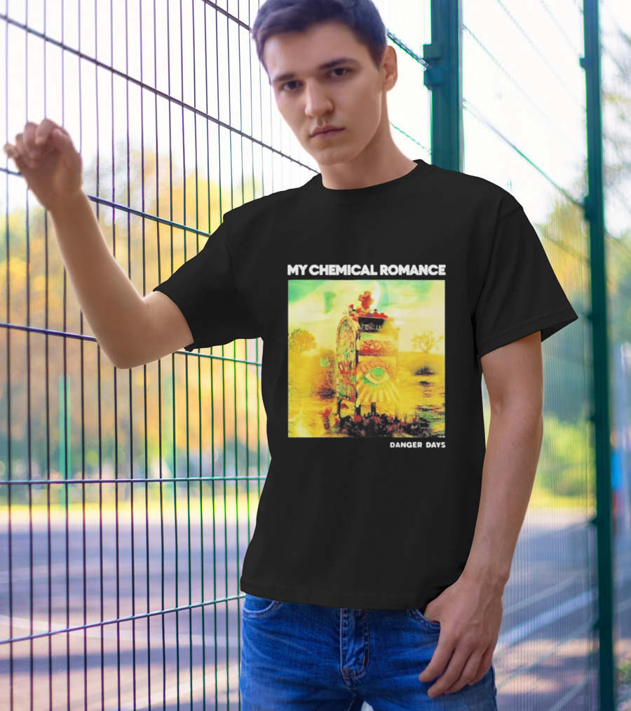 My Chemical Romance Danger Days Album Art Neon Desert Mailbox T-Shirt
