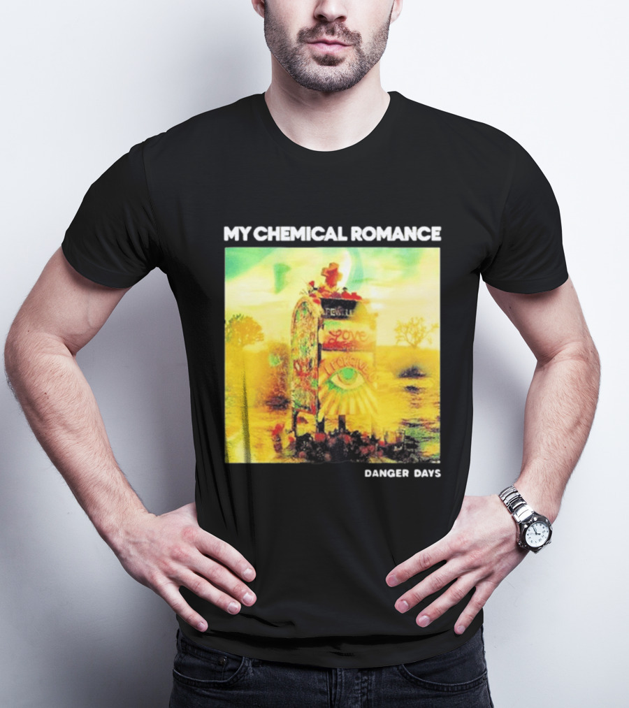 My Chemical Romance Danger Days Album Art Neon Desert Mailbox T-Shirt