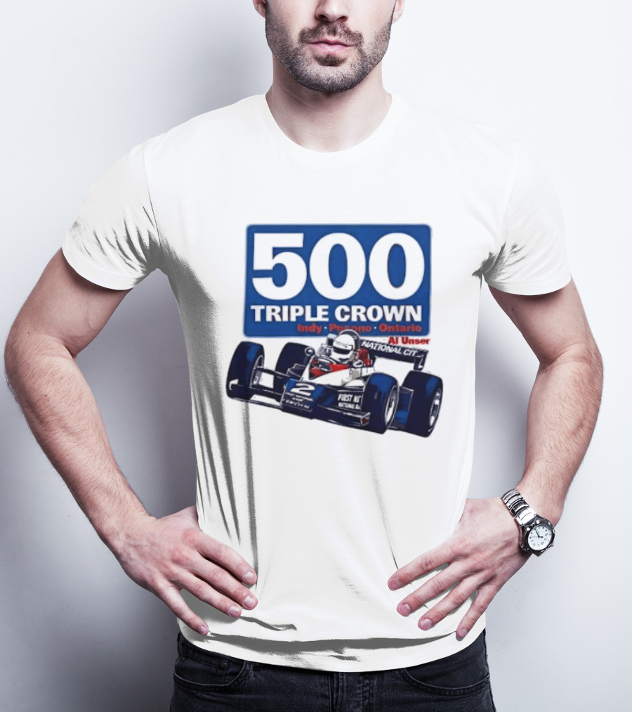 500 Triple Crown Al Unser Indy Pocono Ontario Racing T-Shirt