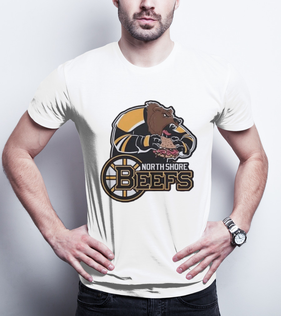 Boston Bruins North Shore Beefs Bear Sandwich T-Shirt