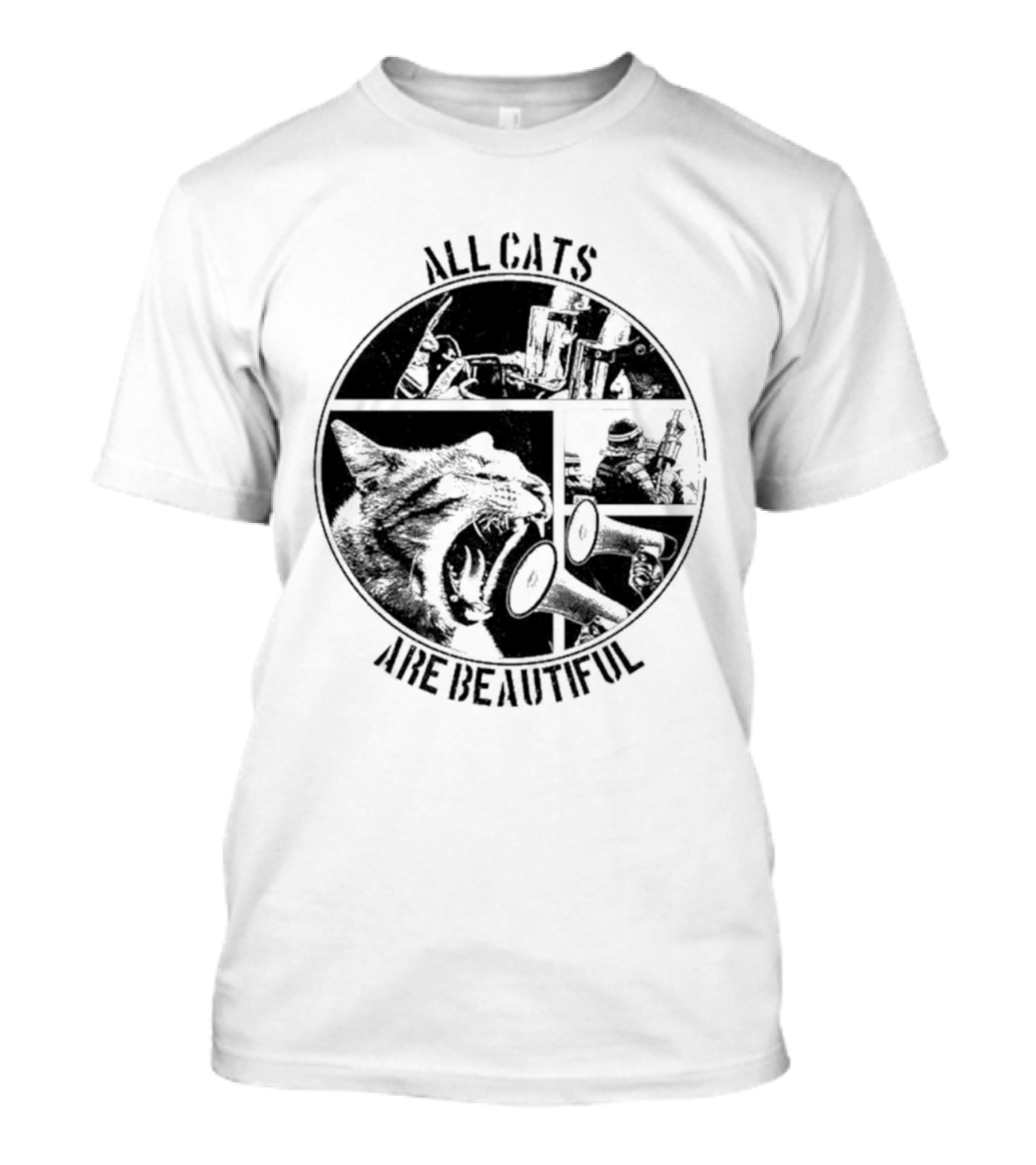 All Cats Are Beautiful Cat And Soldier T-Shirt