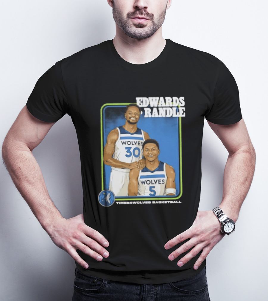 Edwards Randle Wolves 30 5 Basketball Duo T-Shirt
