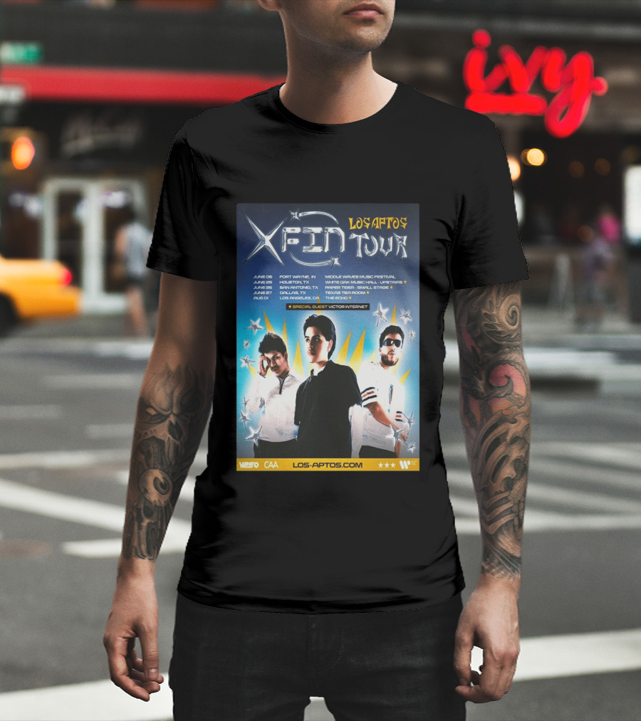 Los Aptos X Fin Tour 2026 Special Guest Victor Internet T-Shirt
