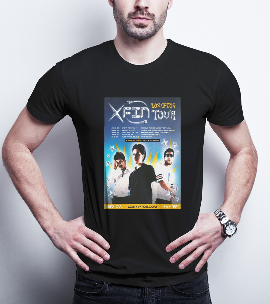 Los Aptos X Fin Tour 2026 Special Guest Victor Internet T-Shirt