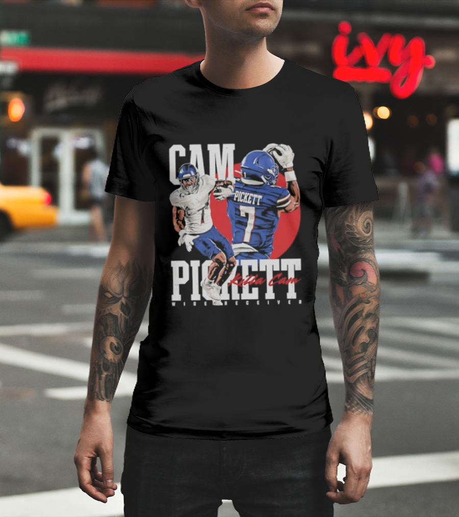Cam Pickett Killa Cam Kansas Jayhawks Wide Receiver Football T-Shirt