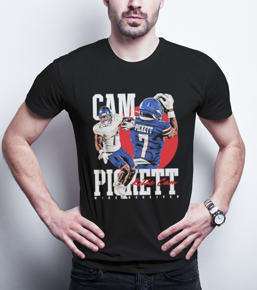 Cam Pickett Killa Cam Kansas Jayhawks Wide Receiver Football T-Shirt