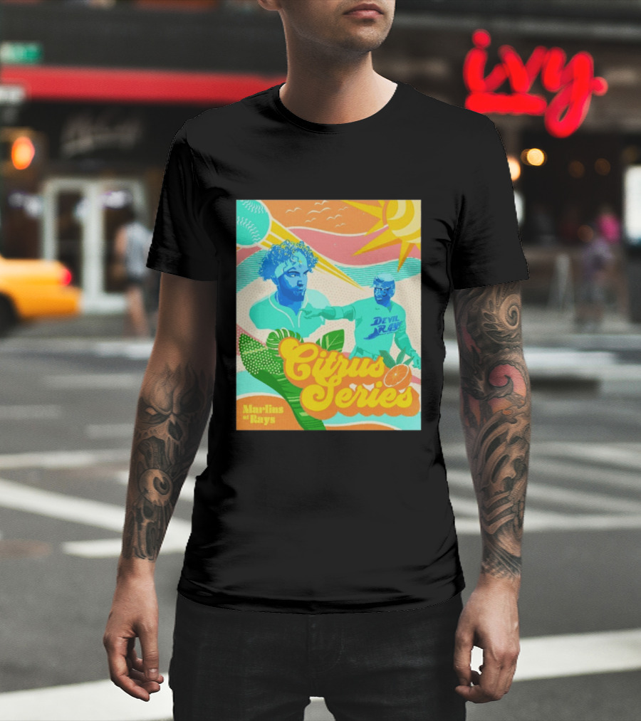 Citrus Series Miami Marlins Tampa Bay Devil Rays T-Shirt