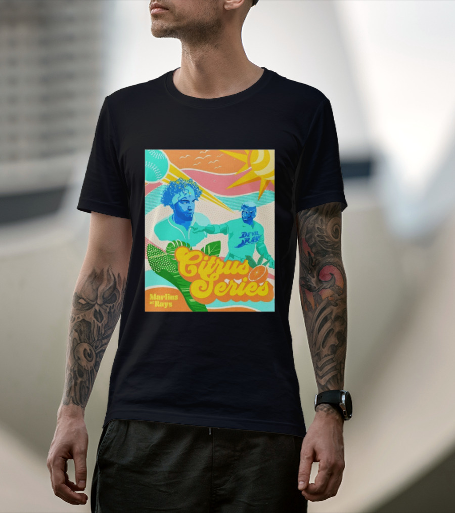 Citrus Series Miami Marlins Tampa Bay Devil Rays T-Shirt