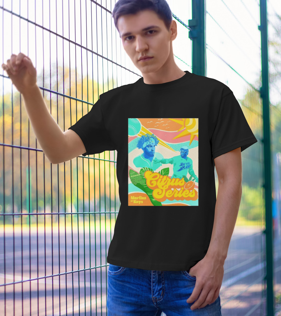 Citrus Series Miami Marlins Tampa Bay Devil Rays T-Shirt