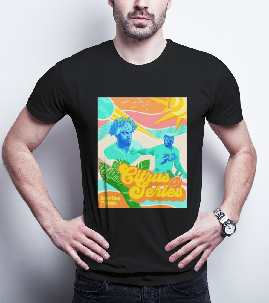 Citrus Series Miami Marlins Tampa Bay Devil Rays T-Shirt
