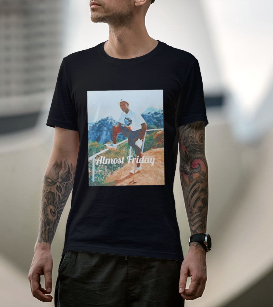Michael Jordan Golfing Almost Friday Scenic View T-Shirt