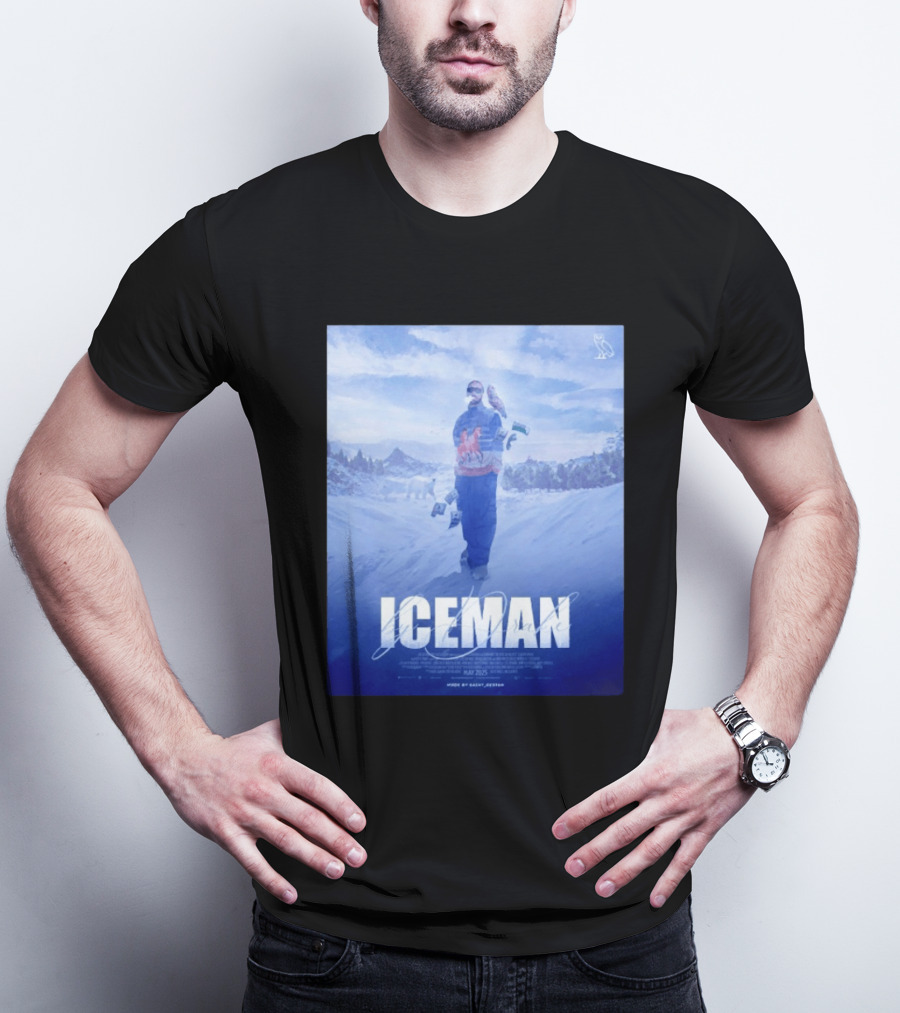 ICEMAN By Drake Featuring Saint Justin OVO Collaboration 2025 Winter Snowy Landscape T-Shirt
