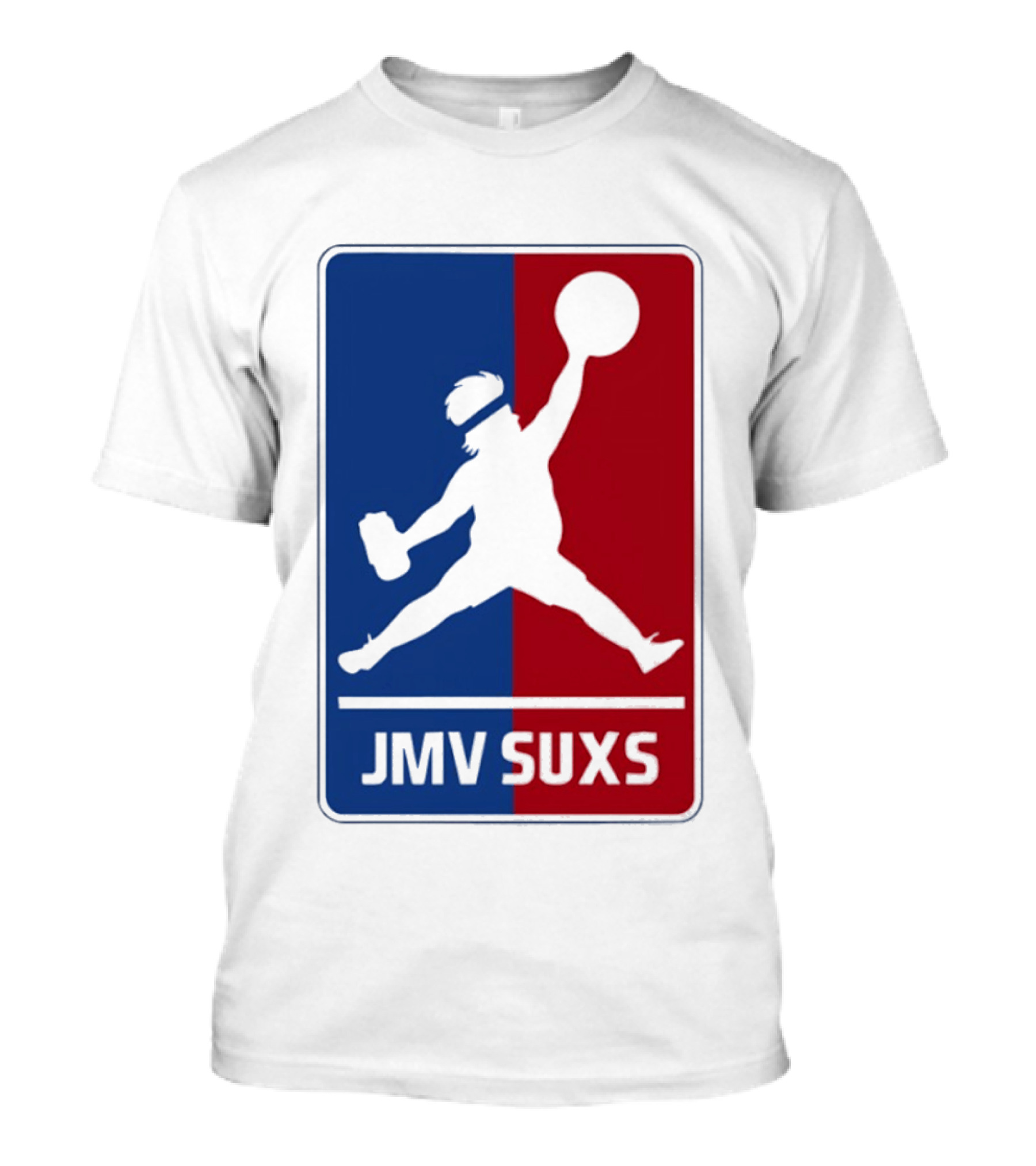 JMV SUXS MLB Jumpman Overweight Baseball Pitcher T-Shirt