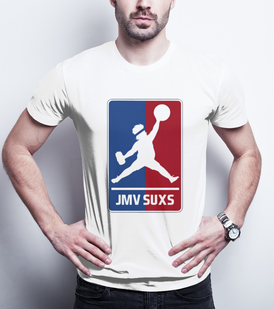 JMV SUXS MLB Jumpman Overweight Baseball Pitcher T-Shirt