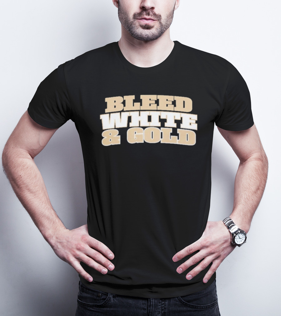 Bleed White And Gold T-Shirt