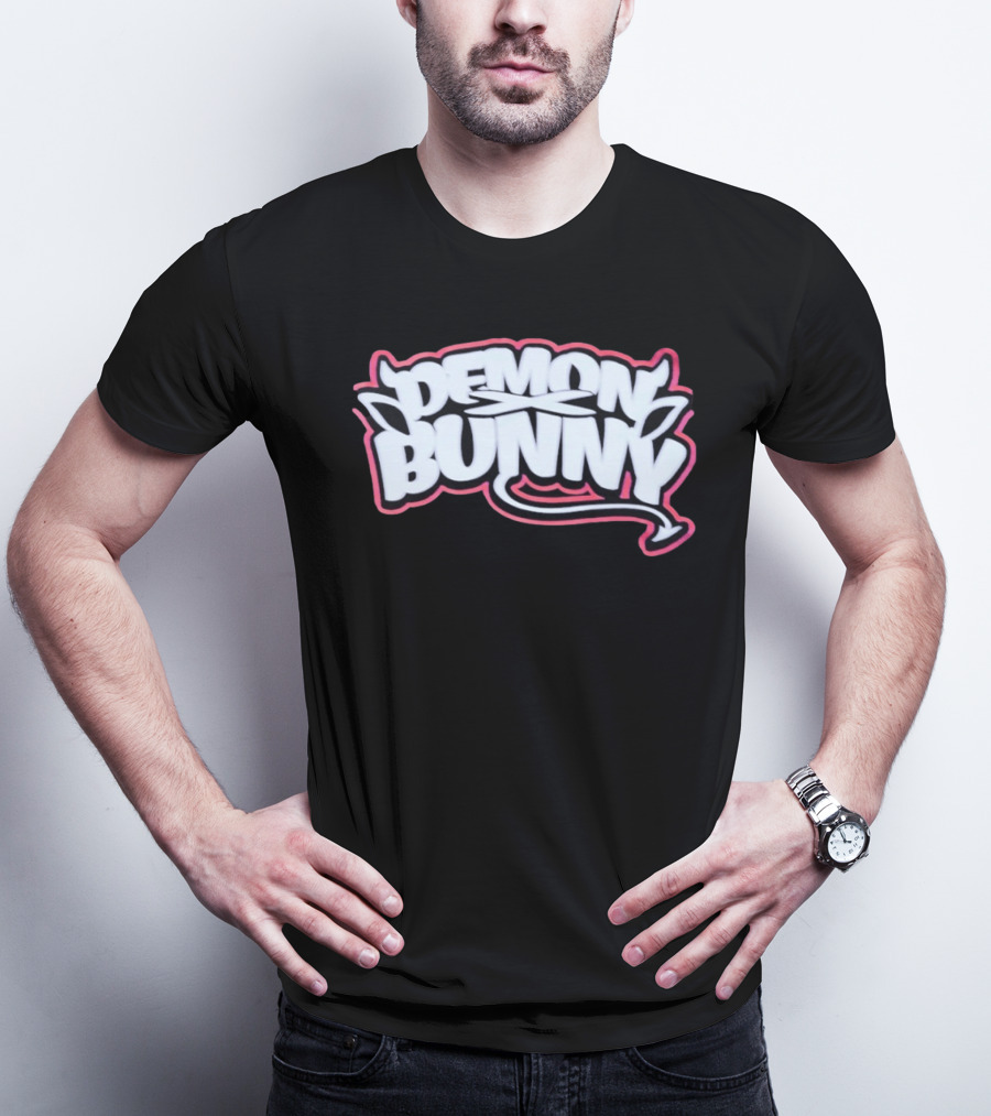 Demon Bunny Devil Horns Tail T-Shirt
