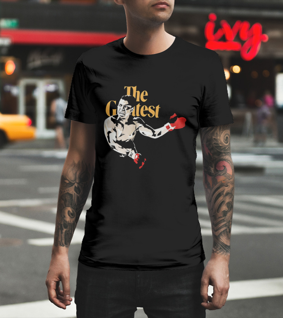 The Greatest Muhammad Ali Red Gloves Boxer T-Shirt