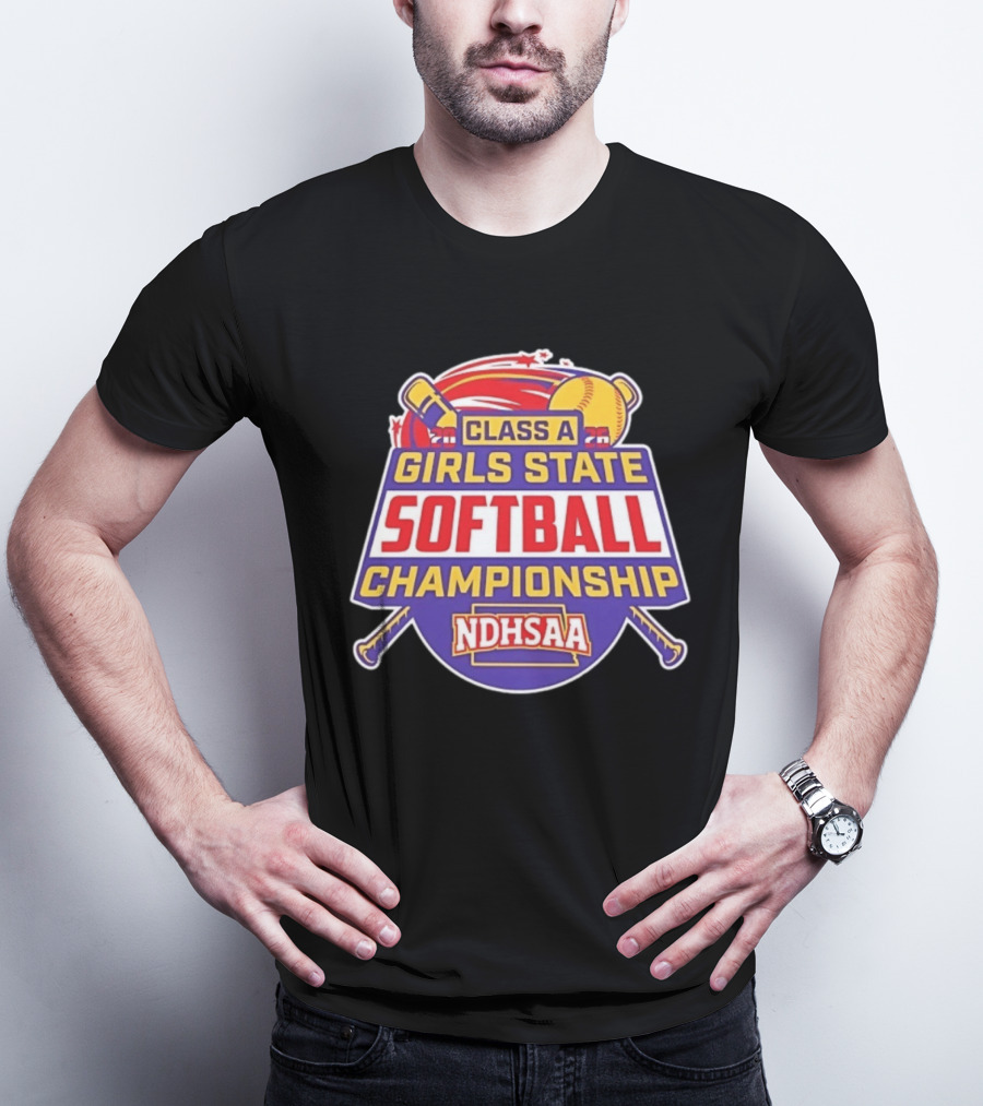 Class A Girls State Softball Championship NDHSAA 2026 Merchandise T-Shirt