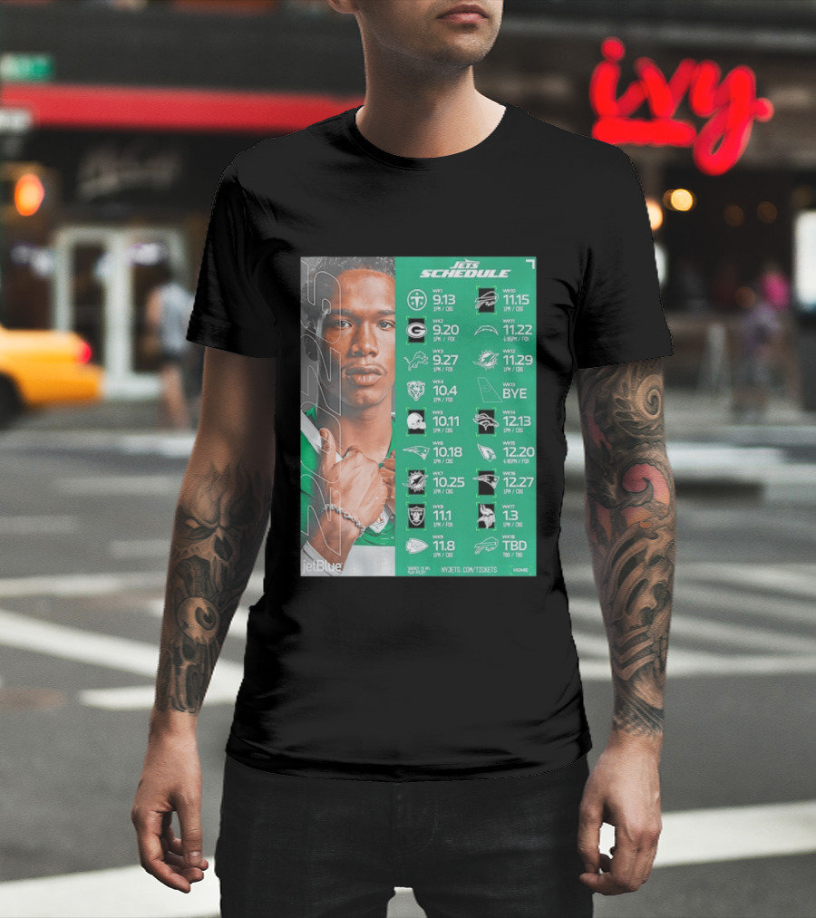 New York Jets 2026 Schedule NFL Matchups And Dates T-Shirt