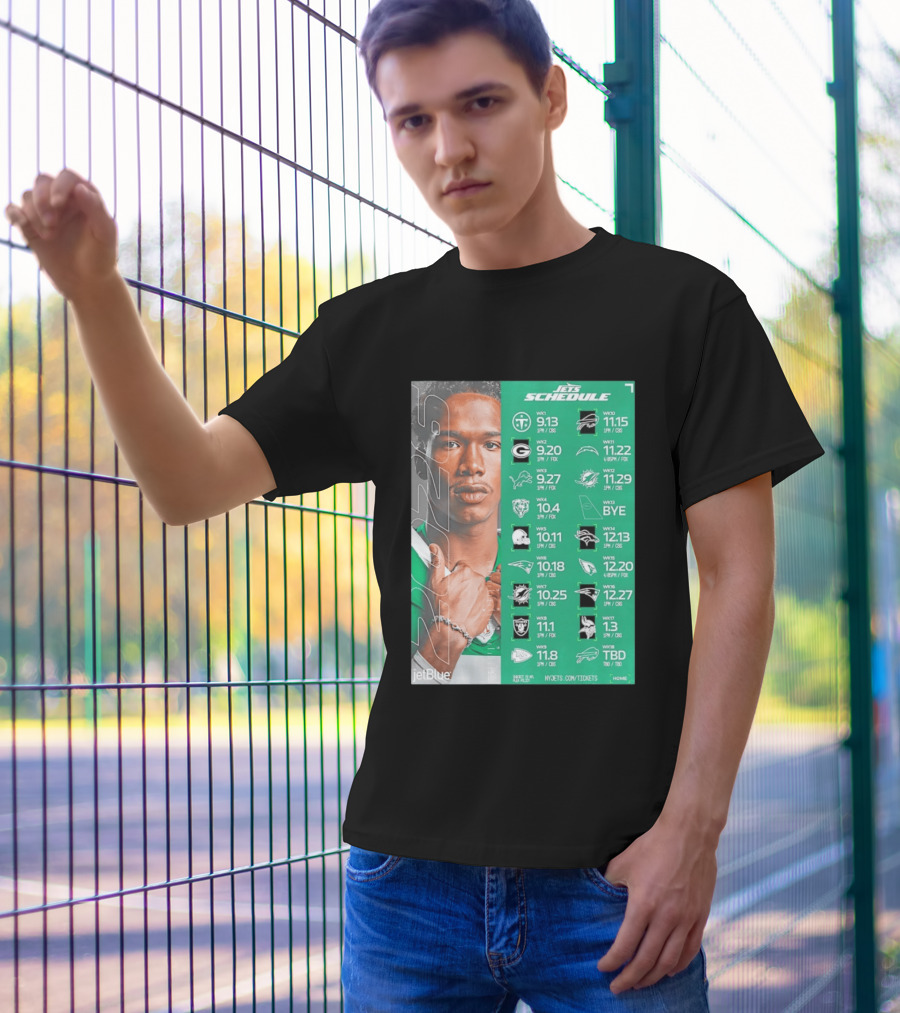New York Jets 2026 Schedule NFL Matchups And Dates T-Shirt