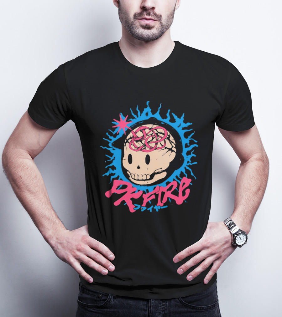 PK Fire Skull Art EarthBound Ness T-Shirt