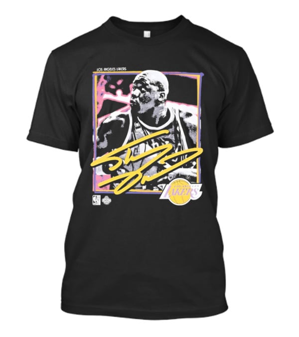 Los Angeles Lakers Shaquille O'Neal 55 Signature NBA Official Merchandise T-Shirt