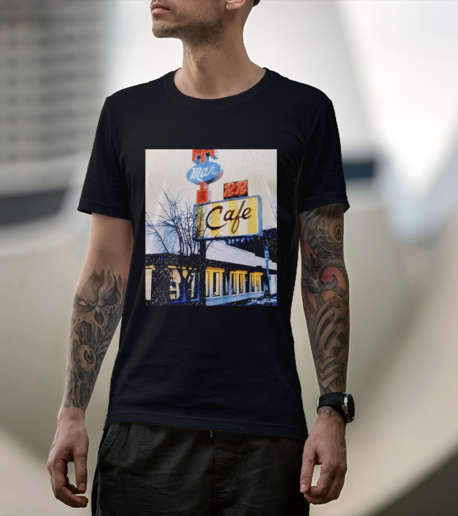Twin Peaks Mar RR Cafe Sign Iconic Diner Scene T-Shirt
